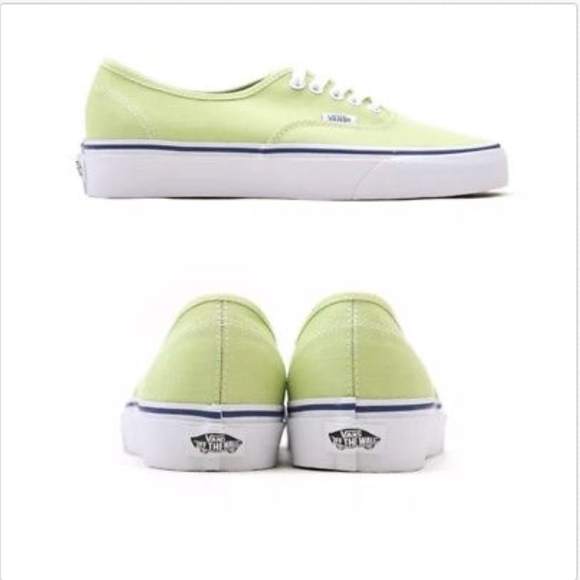 Vans | Shoes | Vans Authentic Shadow Lime Green True White Shoes | Poshmark